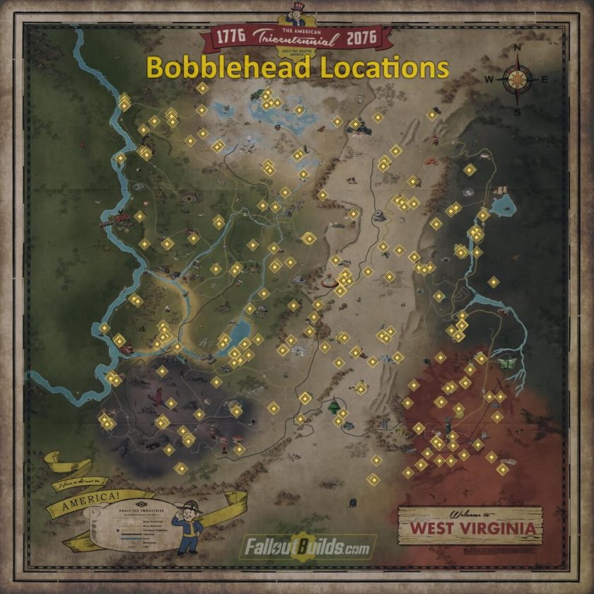 Fallout 76 Bobblehead Locations Guide